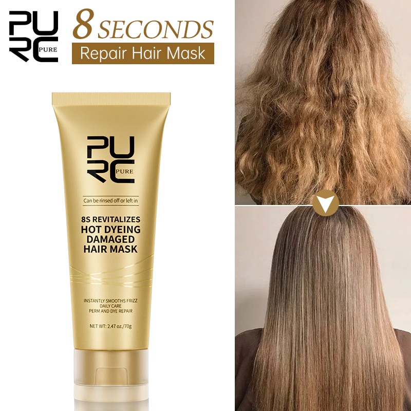 8s Revitalizes Hot Dyeing Damaged Hair Mask | PURC Organics