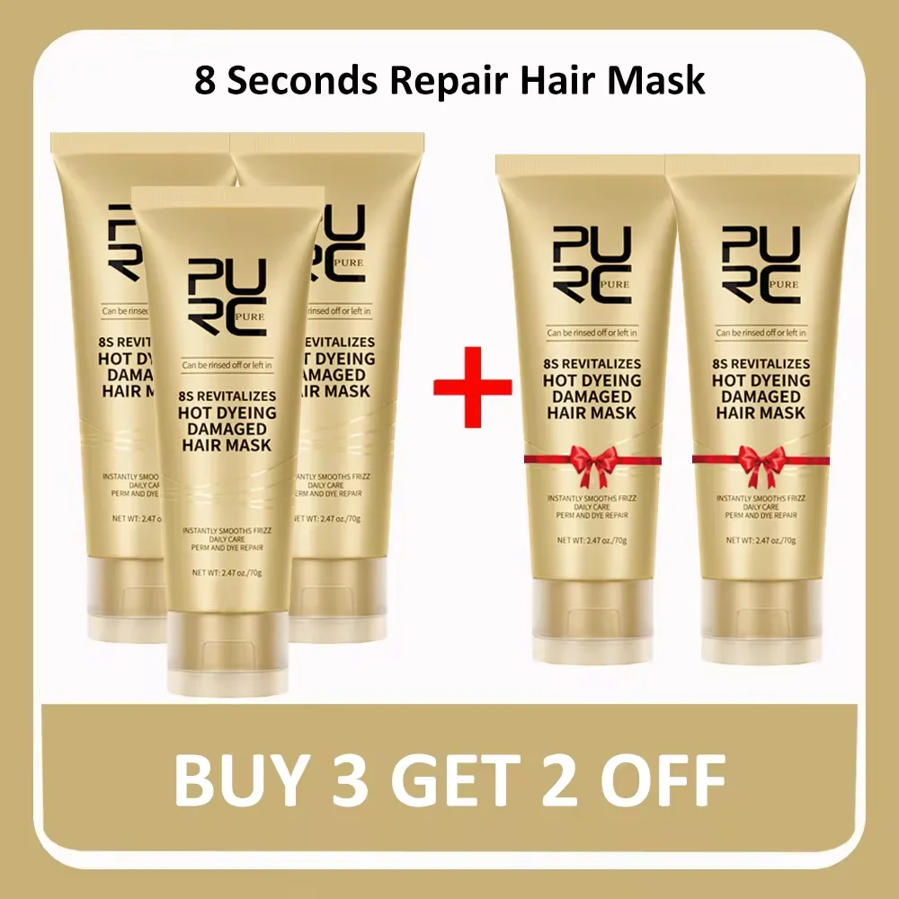 8 Seconds Repair Hair Mask Set - PURC Organics