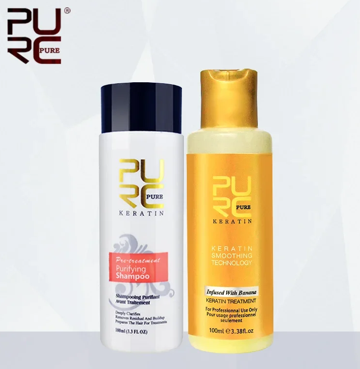Banana Flavor Keratin & Purifying Shampoo Combo - PURC Organics